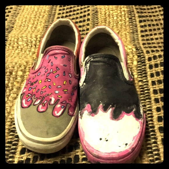 Vans | Shoes | Custom Drip Vans Price Negotiable | Poshmark